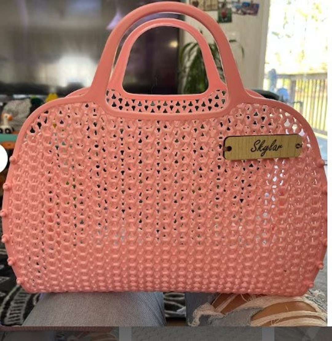 Jelly Plastic Purses Tote Bags, Custom Jelly Basket, Retro Bag, Jelly ...