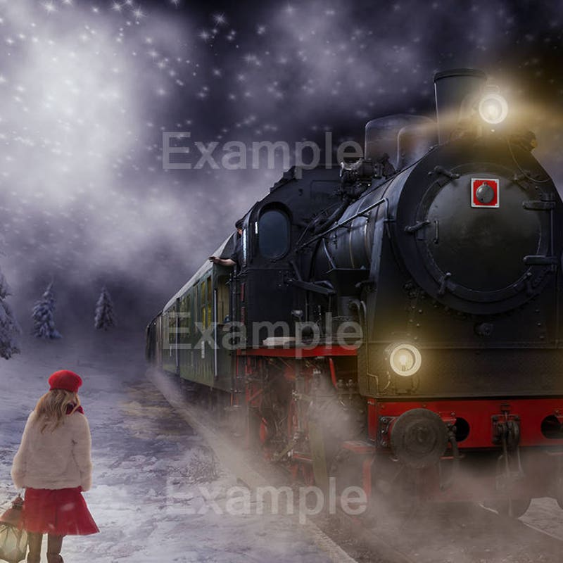 Polar Express Backdrop - Etsy