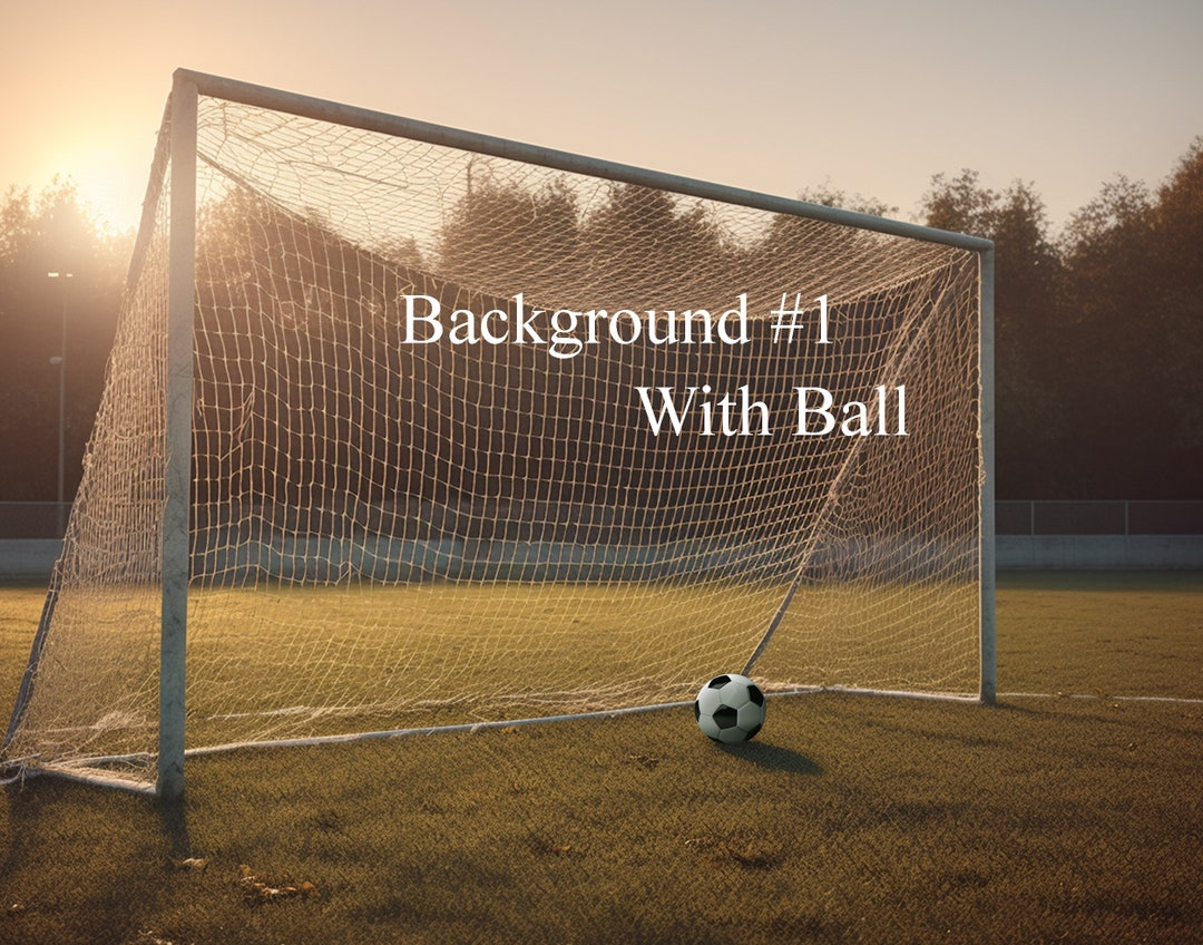 Set of 4 Digital Soccer Goal Backgrounds for Photography.two Backdrops ...