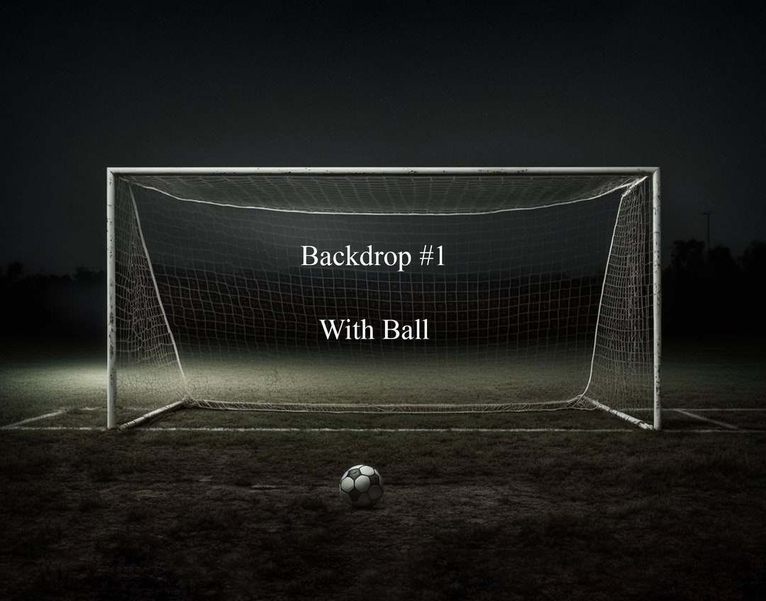 Set of 4 Digital Soccer Goal Backgrounds for Photography.two Backdrops ...