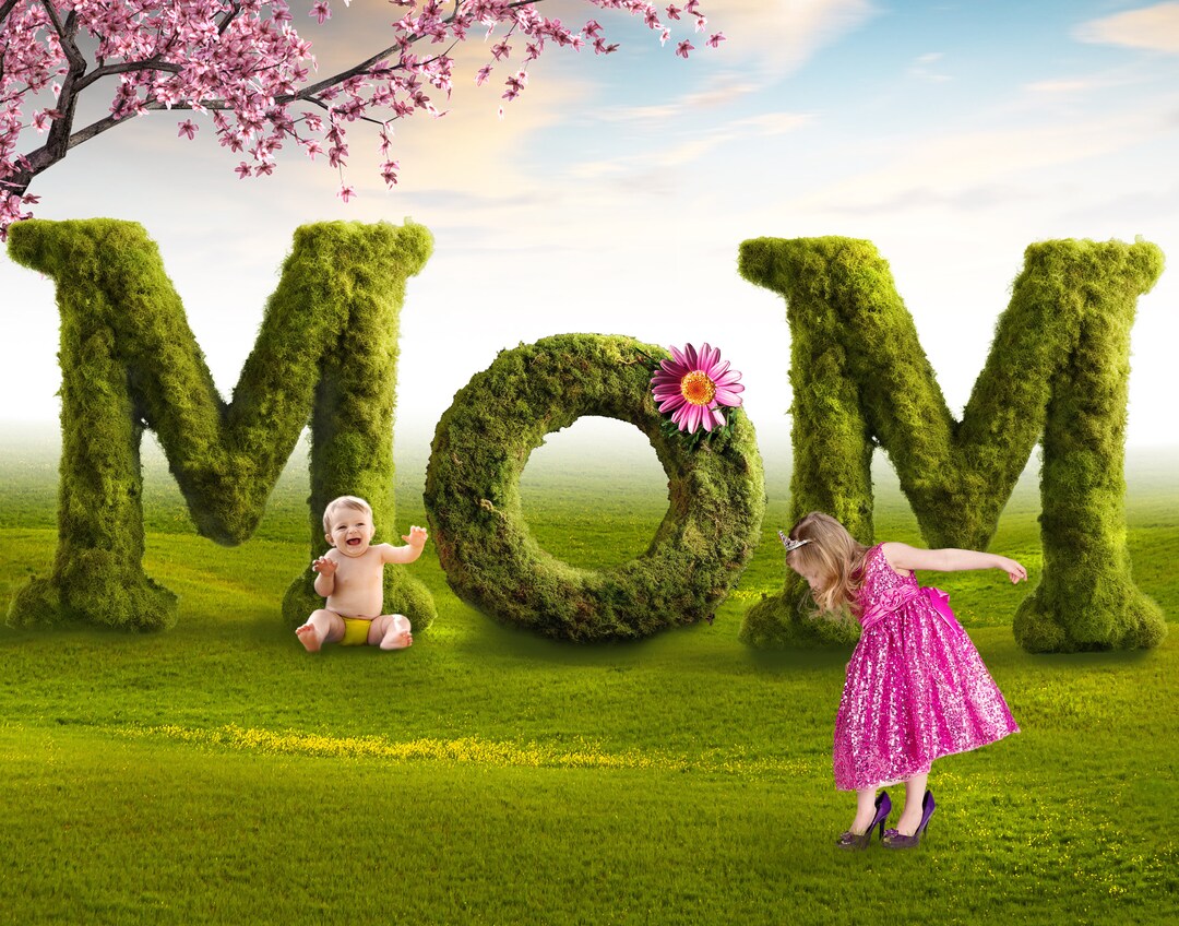 Mother's Day Digital Background for Photography, Unique Gift Idea for ...