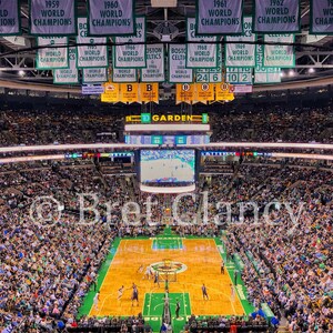 Celtics Basketball Arena View From the Rafters at TD Garden, Boston ...
