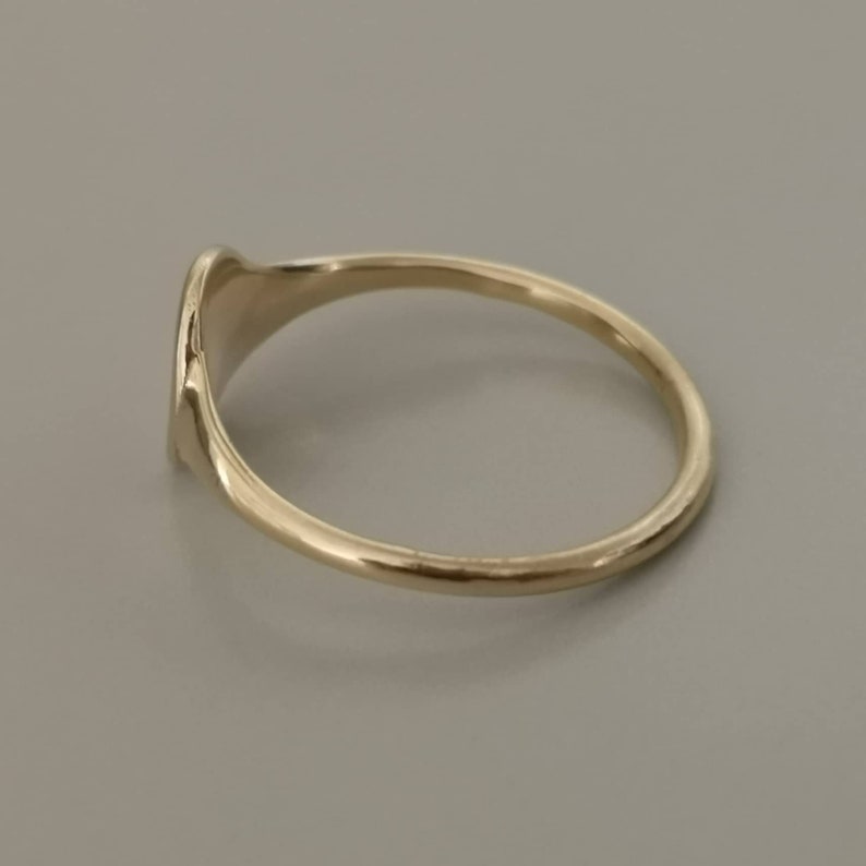 Rose Signet Ring, Flower Signet Ring, 14k Gold Rose Signet Ring ...
