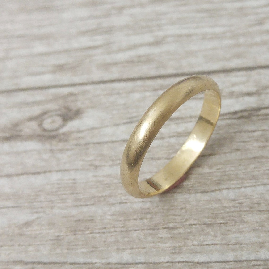 Classic Men's Wedding Band Gold Men Wedding Ring - Etsy
