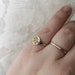 Rose Signet Ring, Flower Signet Ring, 14k Gold Rose Signet Ring , Personalized Valentine's Day ...
