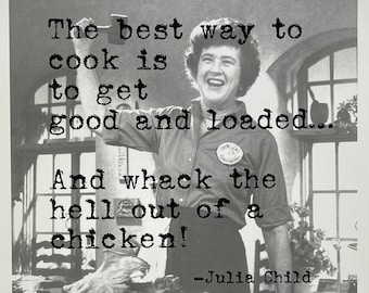 Julia Child Quote Poster - Etsy