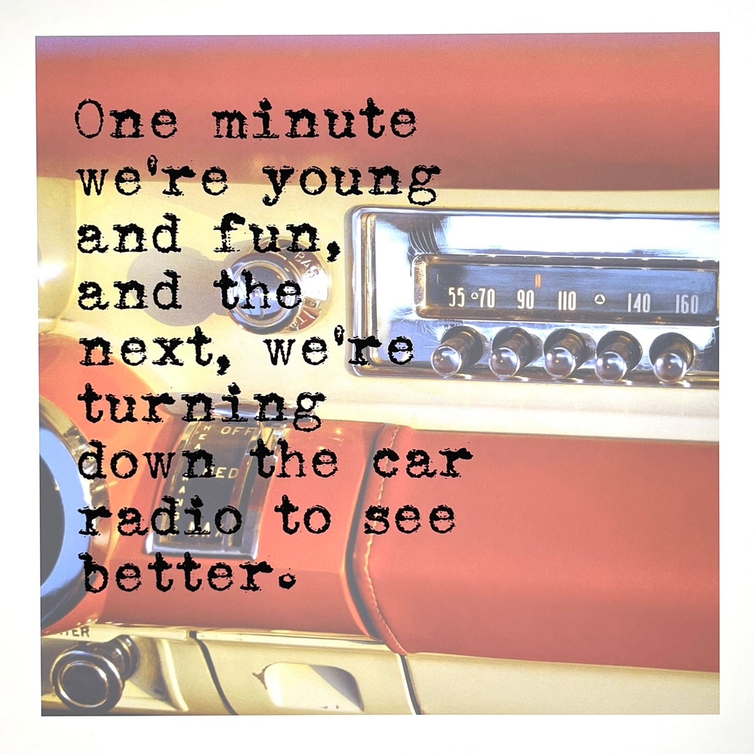 Turn Down Radio Art Print Quote Print Quote Sign Wall Art - Etsy