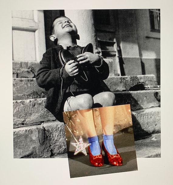 FRIEND OF DOROTHY Collage Ruby Slippers Oz Joy Hope Vintage - Etsy
