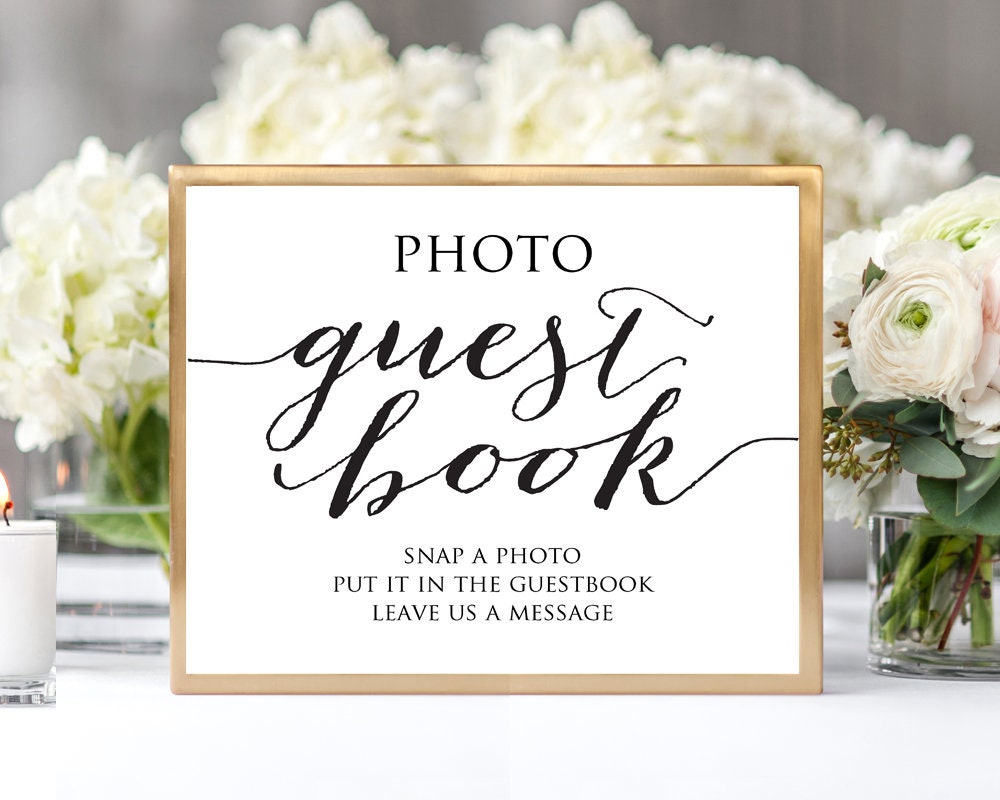 Photo Guest Book Photo Guest Book Sign Photo Guest Book | Etsy