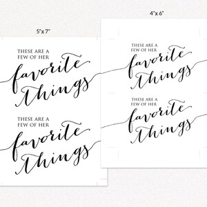 Favorite Things Sign, Her Favorite Things, His Favorite Her Favorite ...