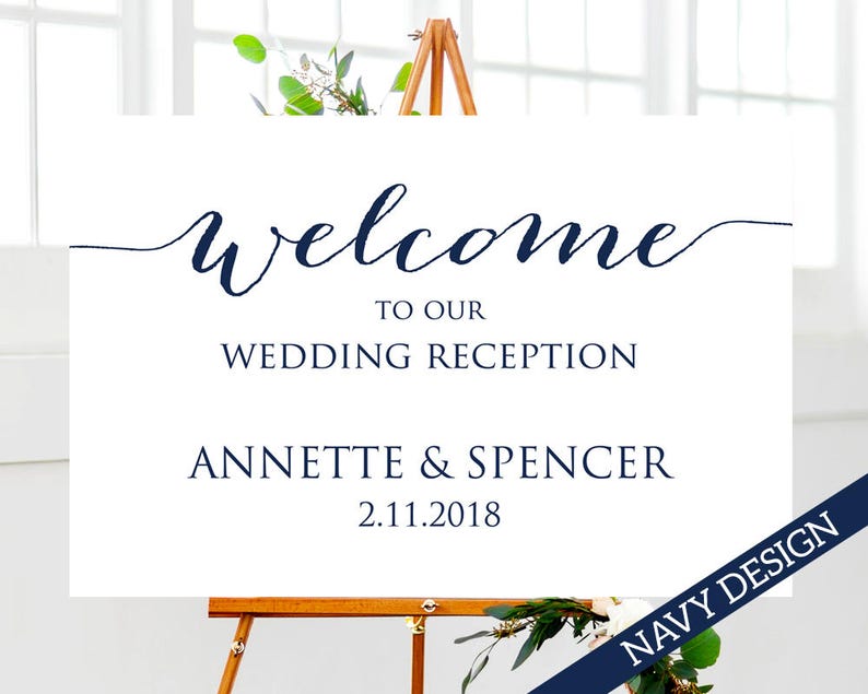Welcome Sign Wedding 24x36 Reception Welcome | Etsy