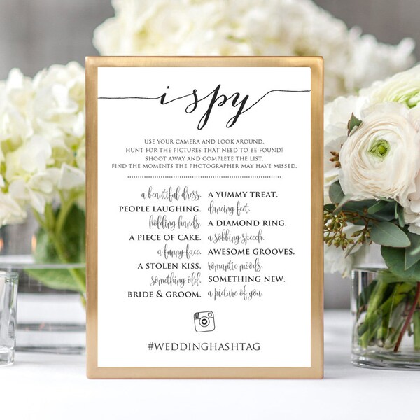 I Spy Wedding Game - Etsy