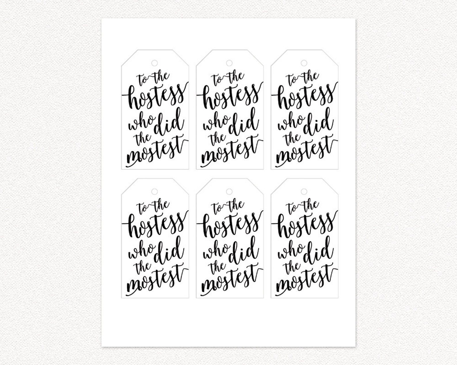 Hostess Gift Hostess With the Mostest Hostess Gift Bridal - Etsy