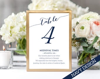 Tables 1-50 Fun Facts Printable Templates Table Numbers | Etsy