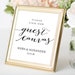 Please Sign Our Guest Canvas Wedding Sign 8x10 Wedding Sign - Etsy