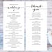 Wedding Program Templates Ceremony Program Template TWO | Etsy