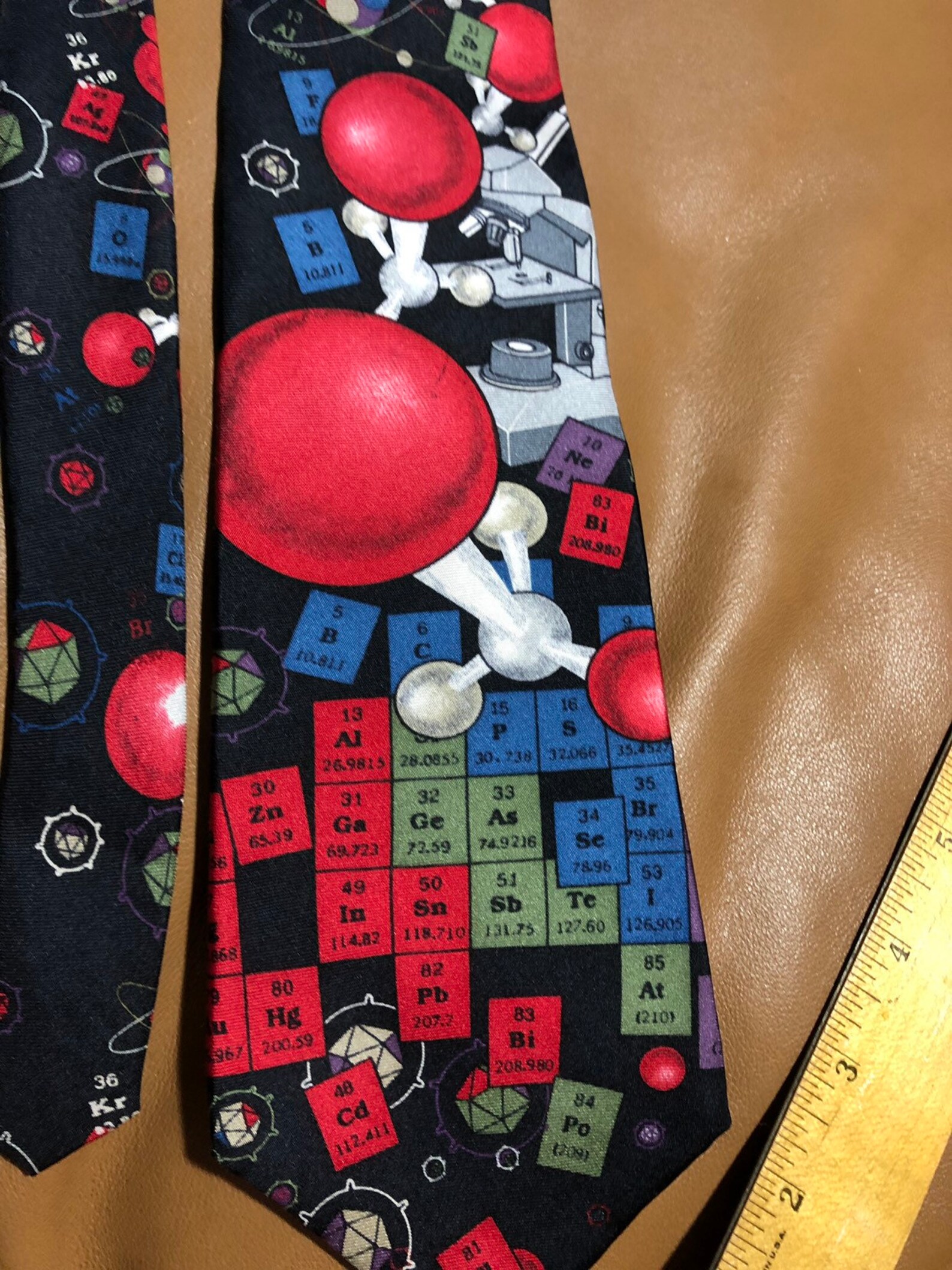 Silk Scientist Necktie Science Tie Elements and Atoms Gift - Etsy France