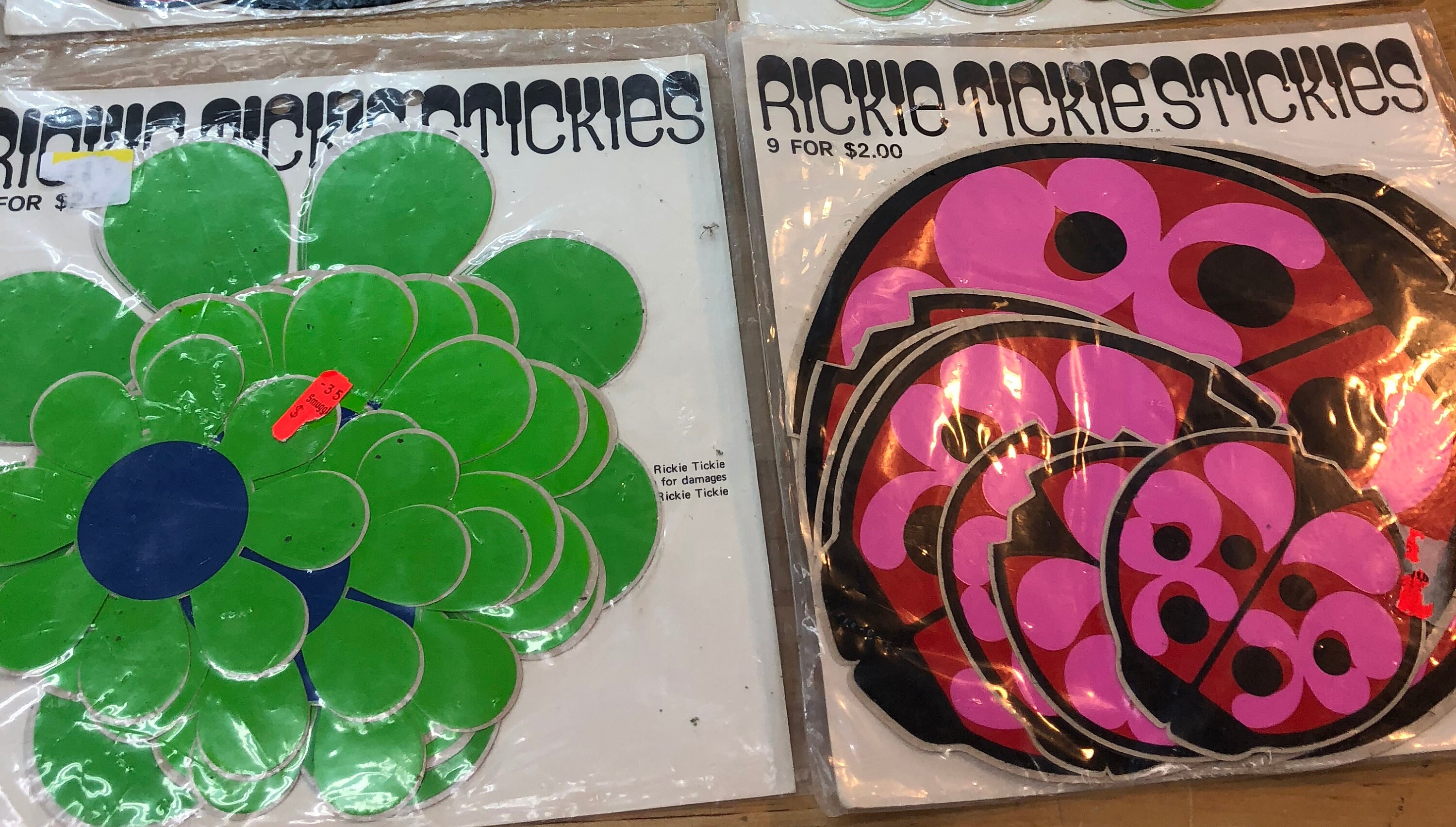 Retro 1970's Stickers - Rickie Tickie Stickies Sticker Sets - Flowers ...