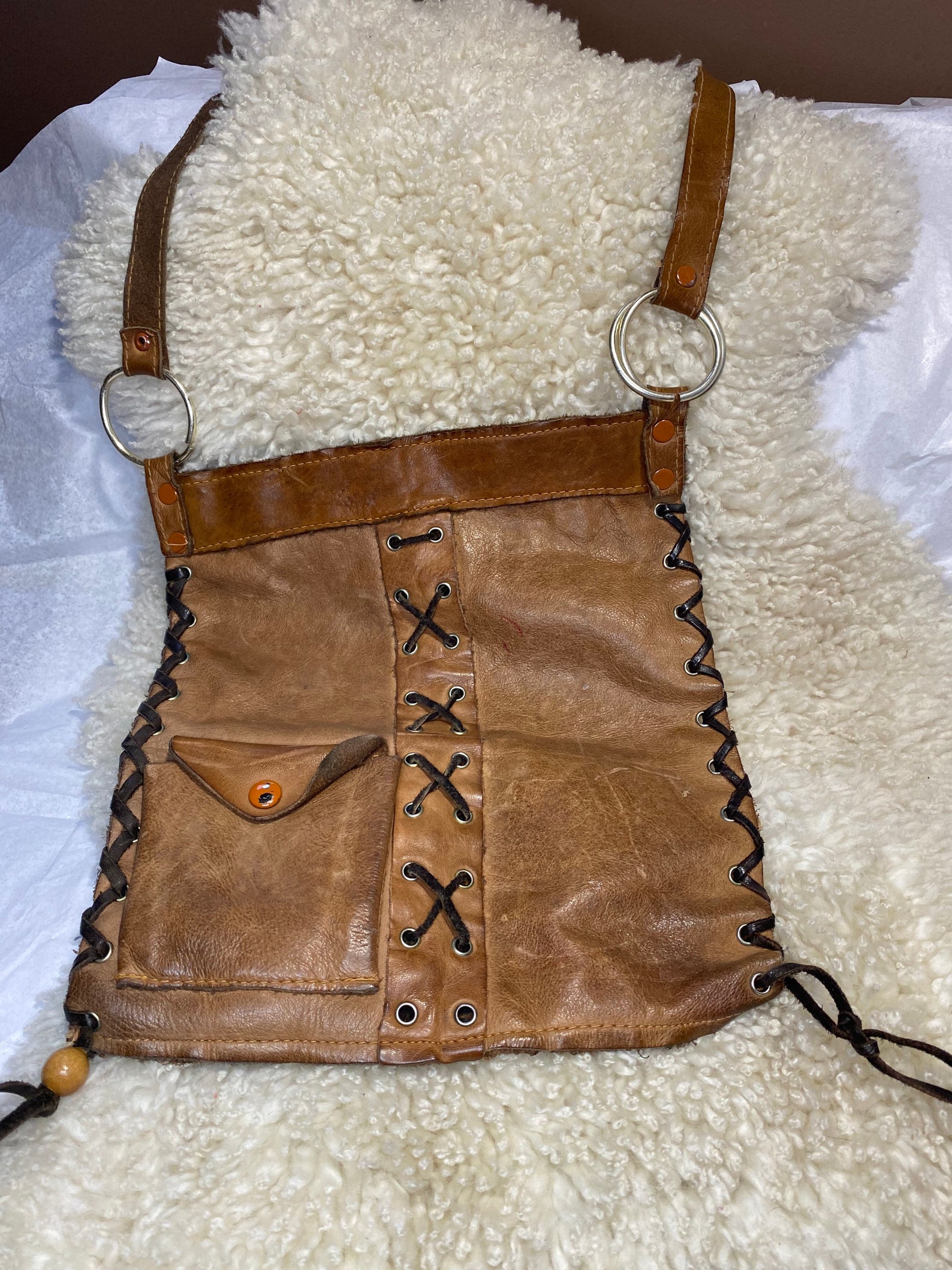 Leather boho handbag hipster purse hippie bag | Etsy