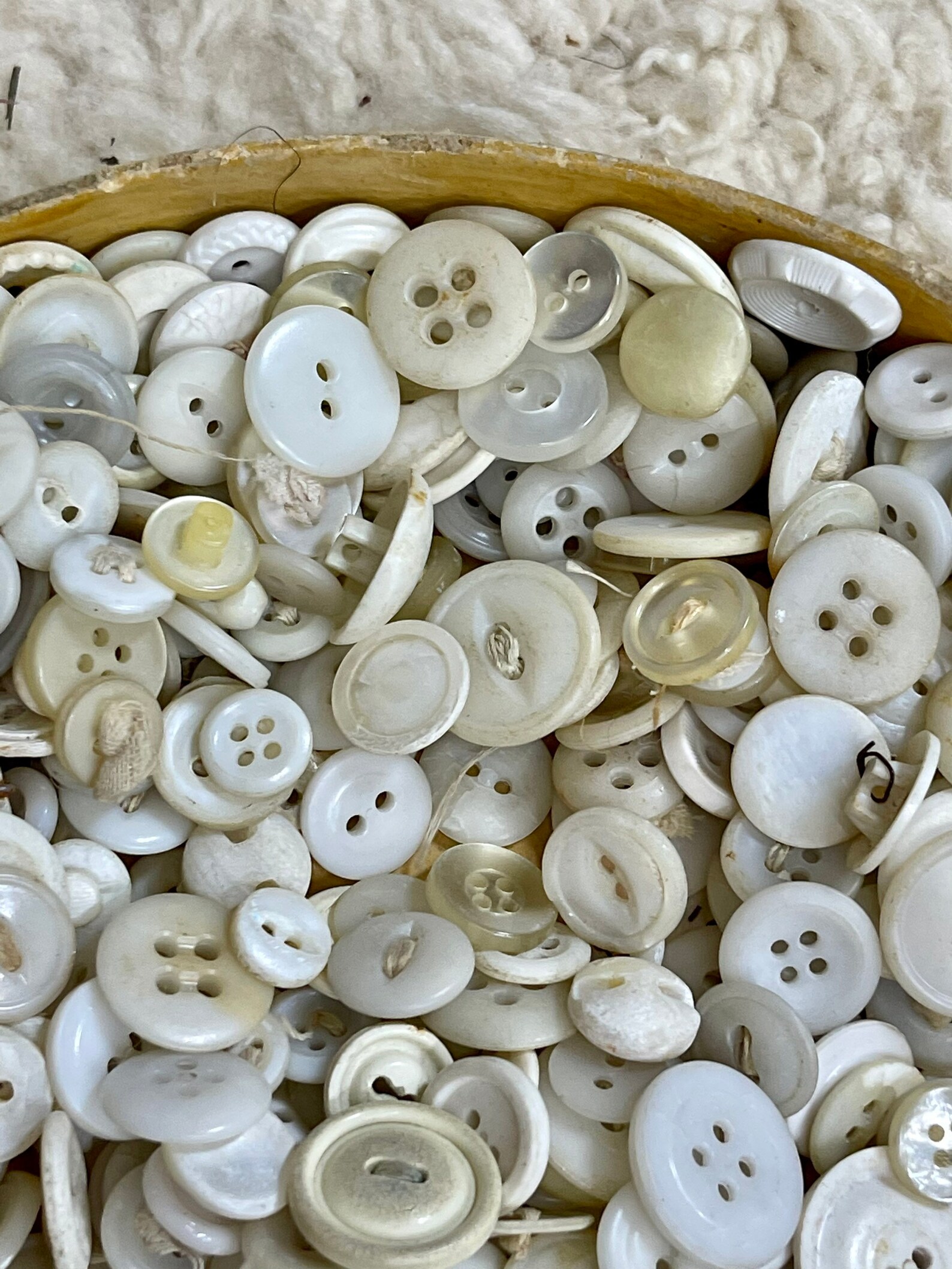 Antique Button Box Lot of Collectible Buttons Country - Etsy