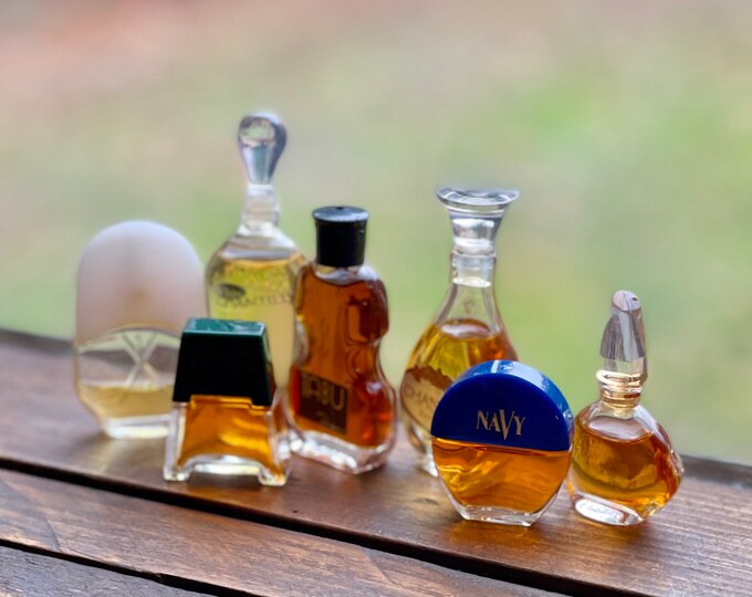 Vintage Fragrance Lot, Miniature Perfume Bottles, Collectible Glass - Etsy