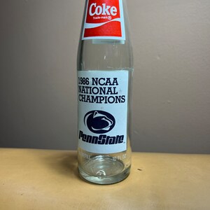 Penn State Coke Bottle 1986 NCAA National Champions Joe - Etsy