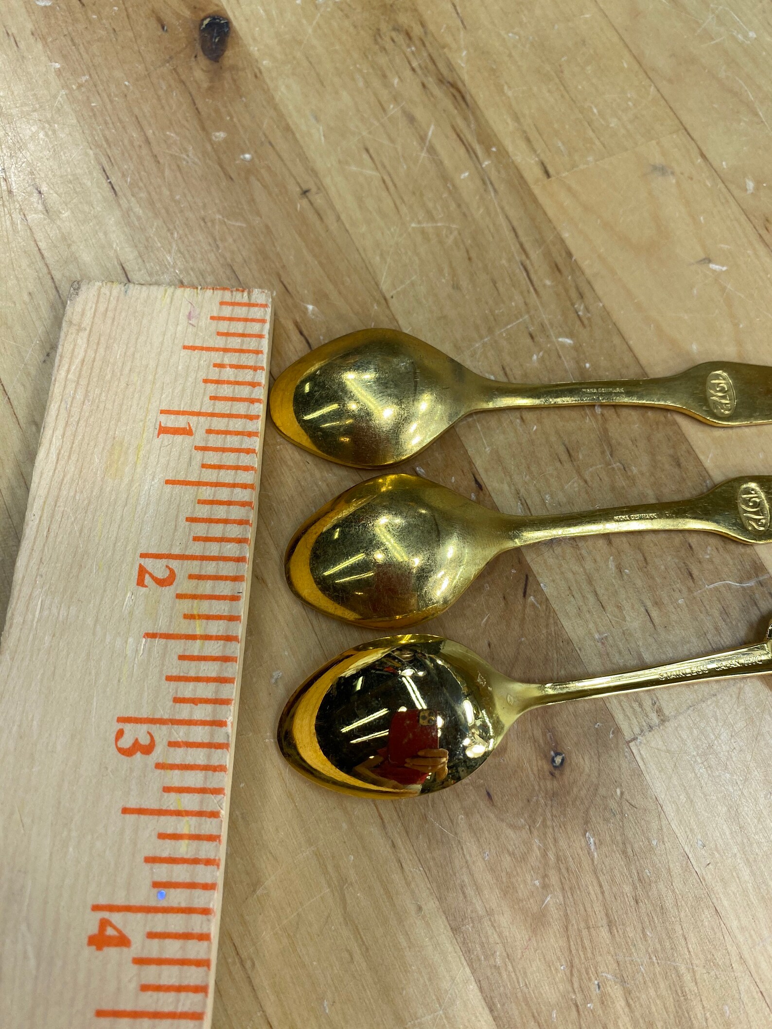 Gold Stainless Steel Small Spoons Christmas Serving Spoons | Etsy