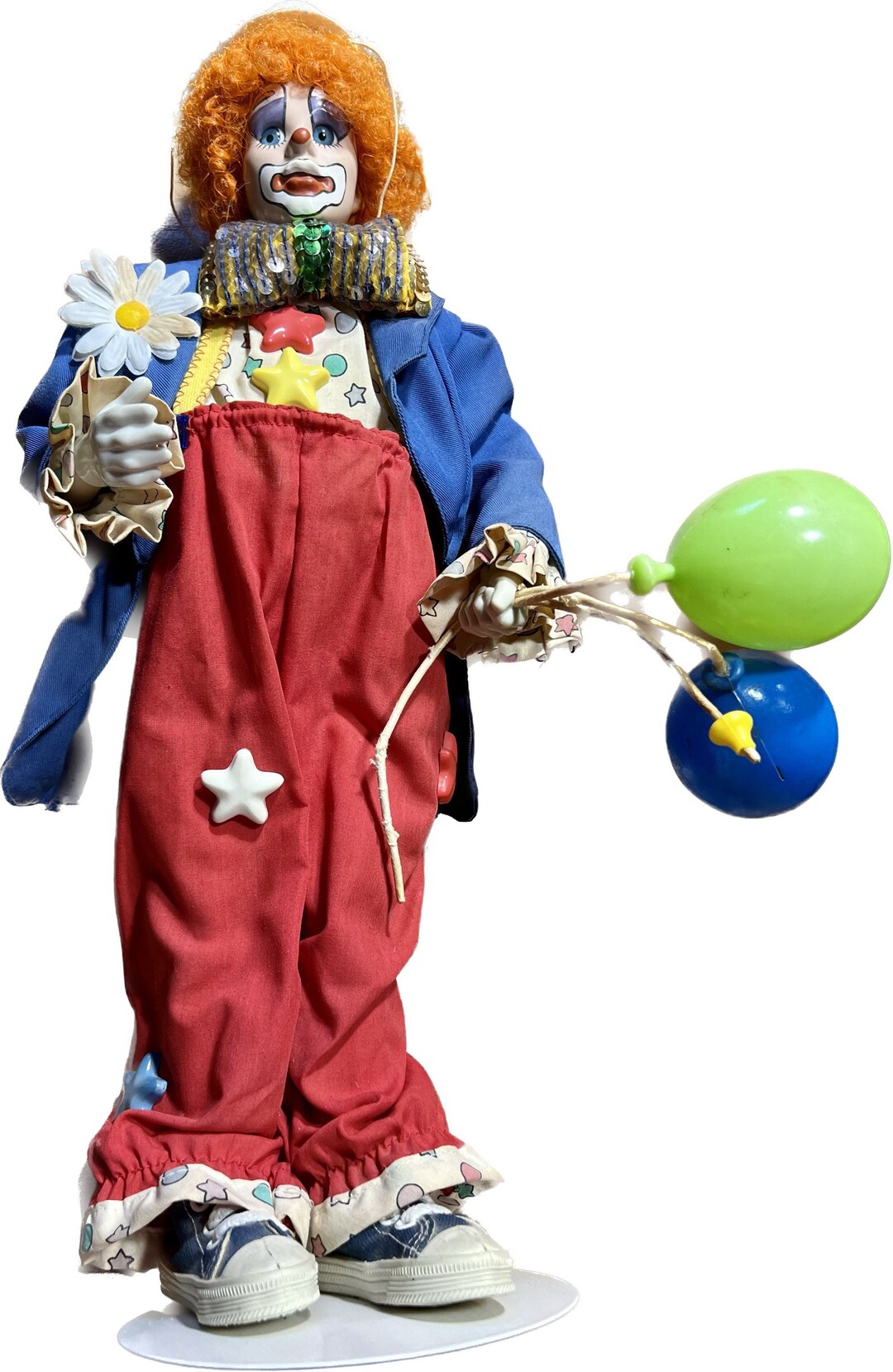 Porcelain Clown Figurine Vintage Doll Collectible Birthday - Etsy