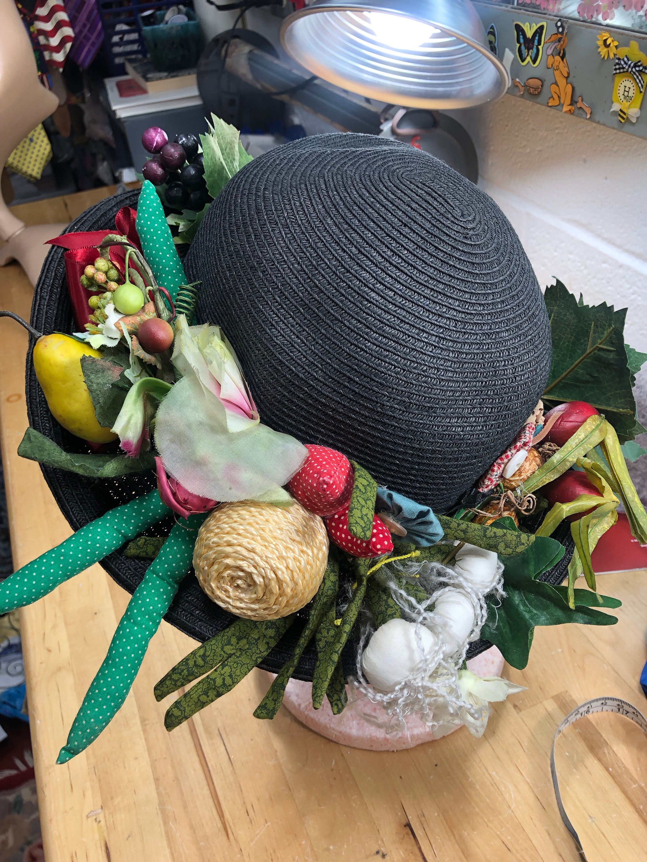 Wacky Fruit Salad Hat - Kentucky Derby Hat - Summer Women's Hat Wacky Fruit Salad Hat - Kentucky Derby Hat - Summer Women's Hat
