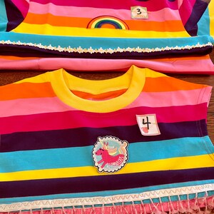 Rainbow Stripe Graphic Tee Shirt Pride Crop Top Unisex T - Etsy