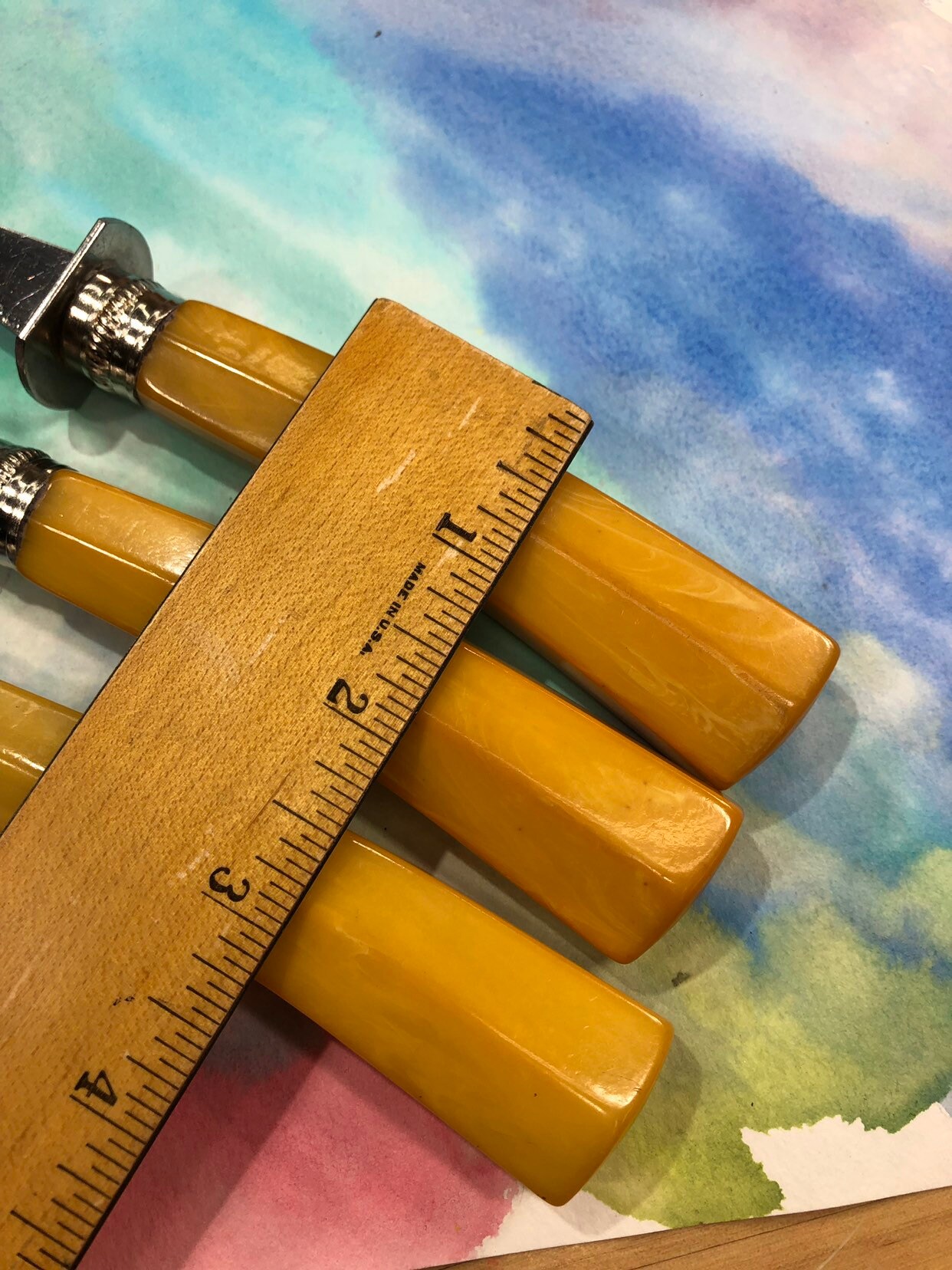 Carving Knife Set, Vintage Thanksgiving Turkey Carving Knife and Fork Set