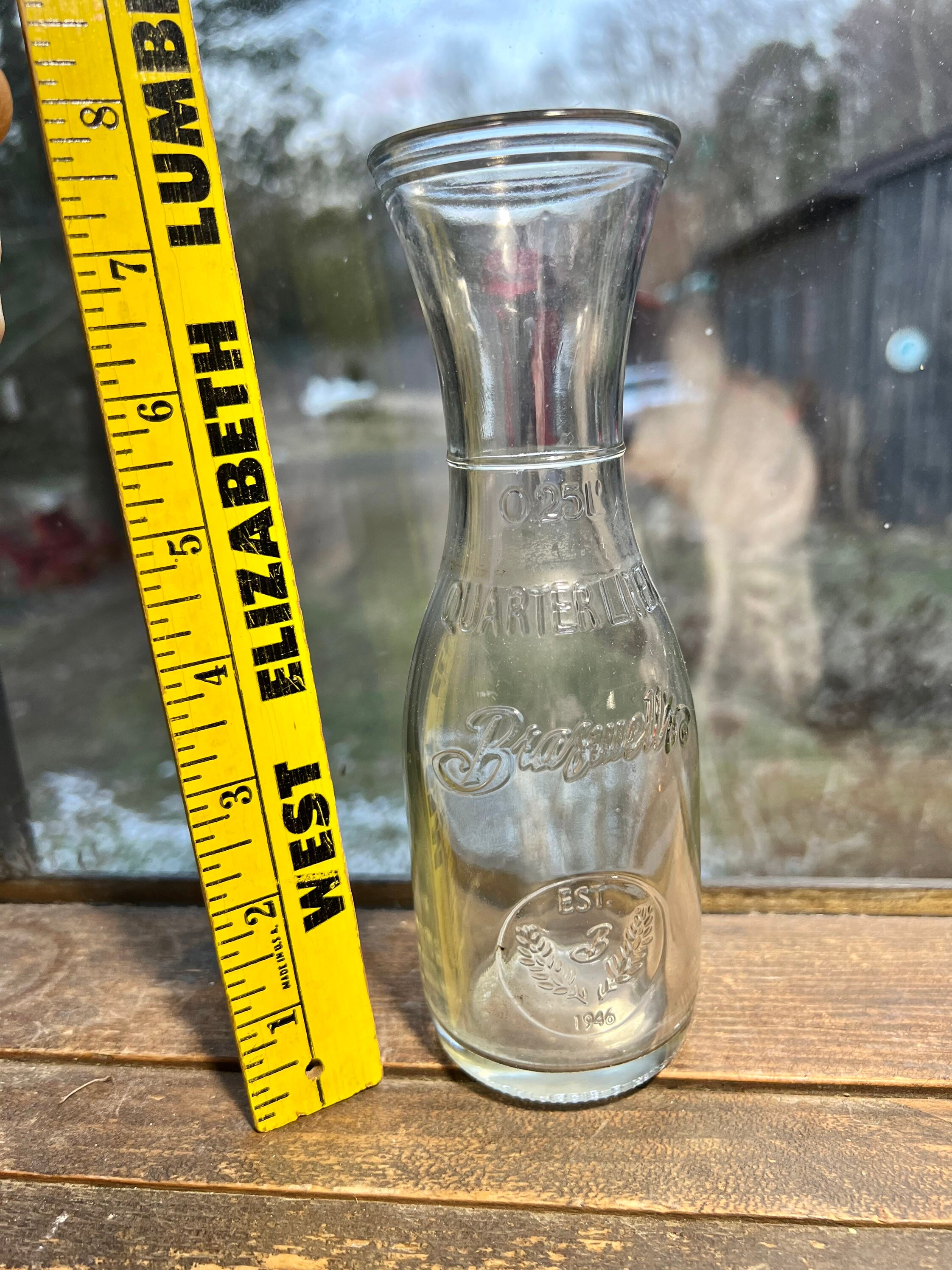 Vintage Milk Bottle Quart Dairy Bottle Farmhouse Kitchen - Etsy