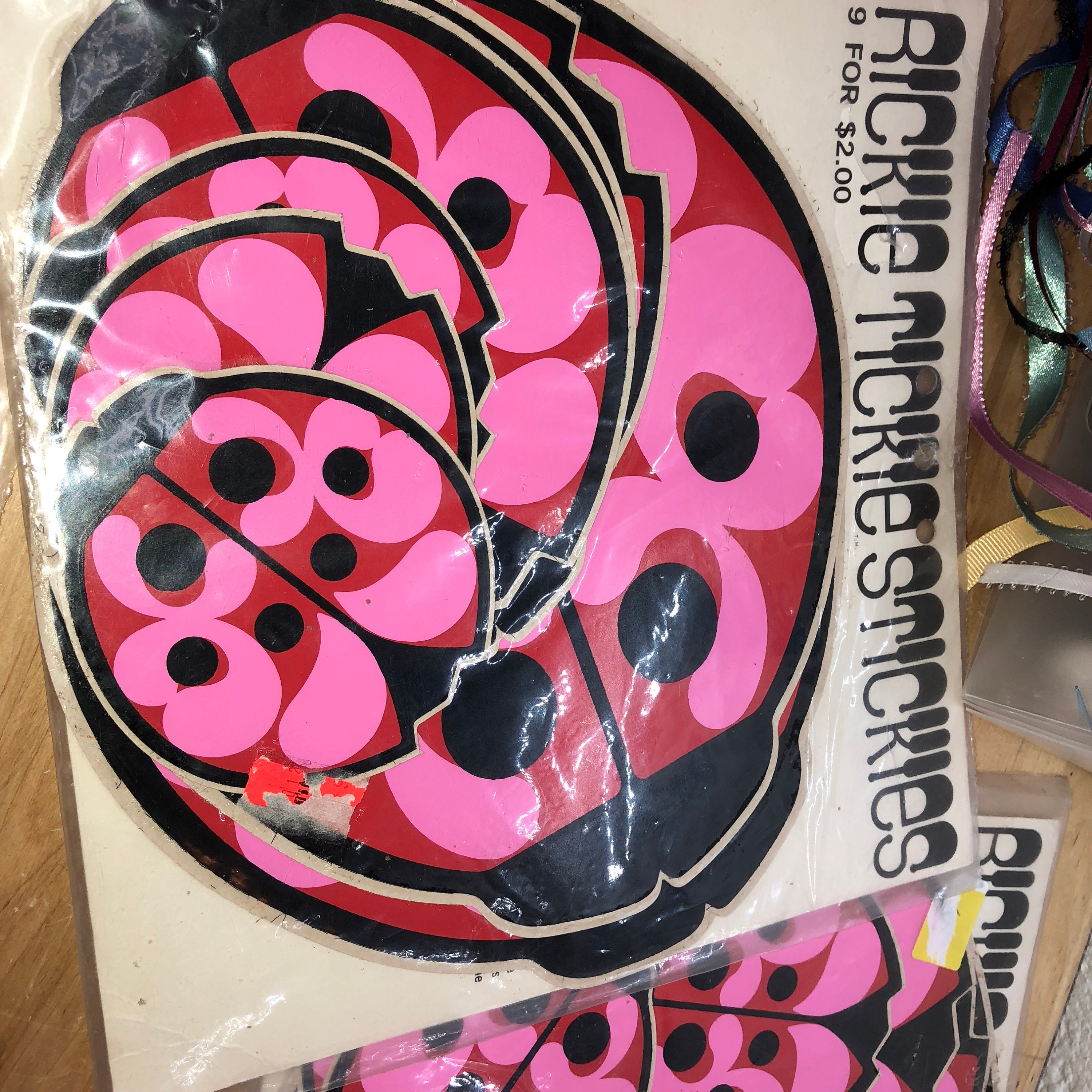 Retro 1970's Stickers - Rickie Tickie Stickies Sticker Sets - Flowers ...