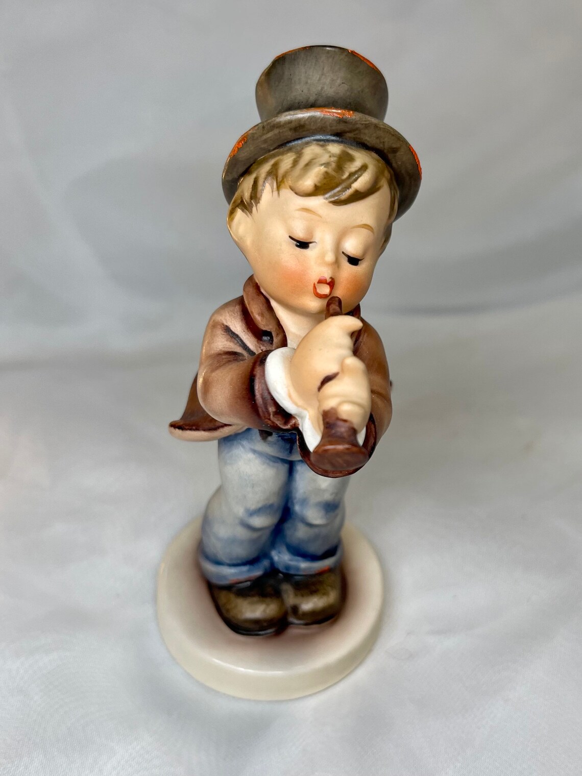 Hummel Figurine Boy With Horn Collectible Statue M I Hummel | Etsy