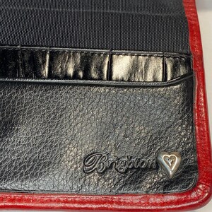 Red Leather Wallet, Brighton Heart Clutch, Valentines Day Gift Money ...