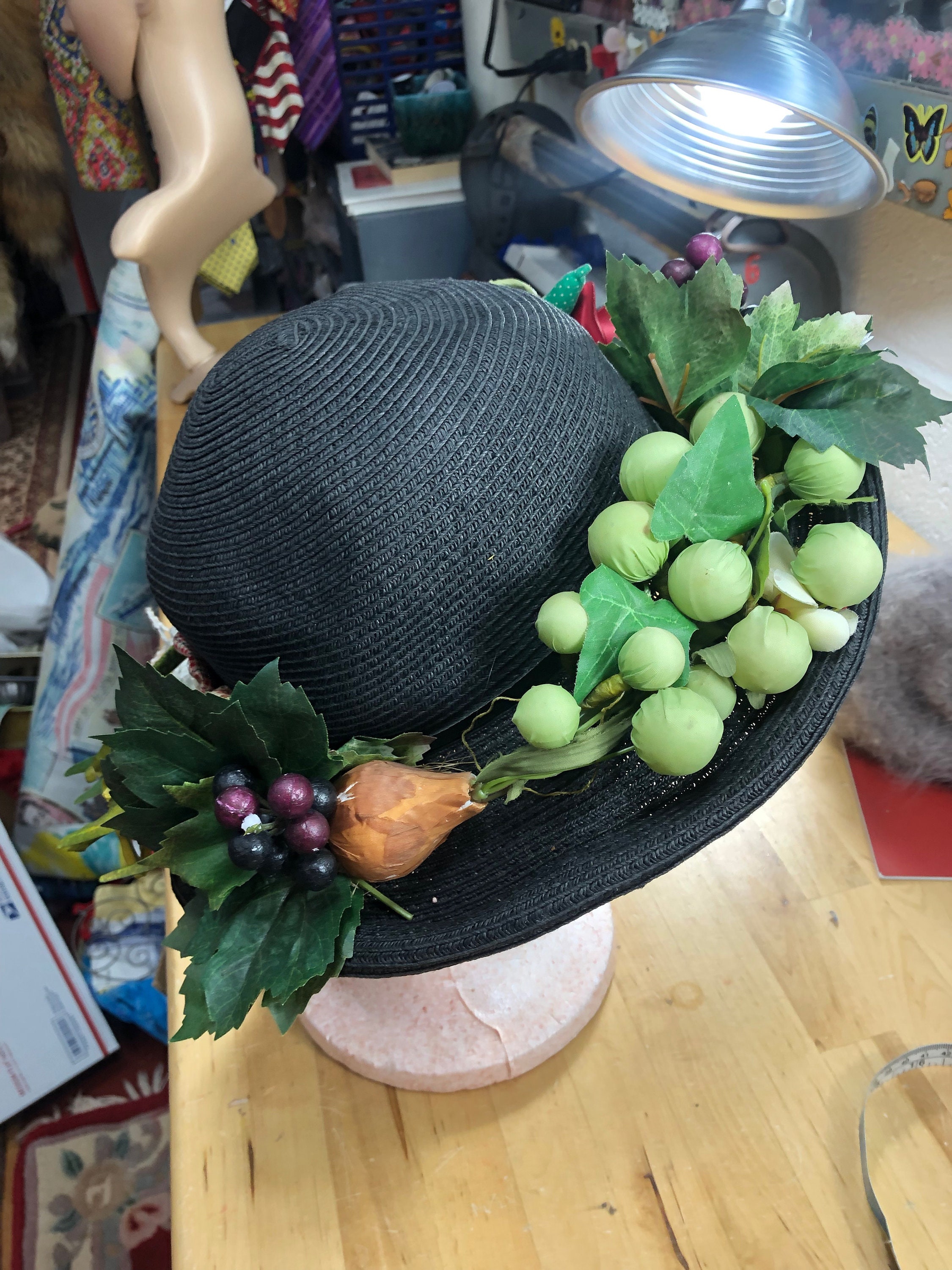 Wacky Fruit Salad Hat - Kentucky Derby Hat - Summer Women's Hat Wacky Fruit Salad Hat - Kentucky Derby Hat - Summer Women's Hat