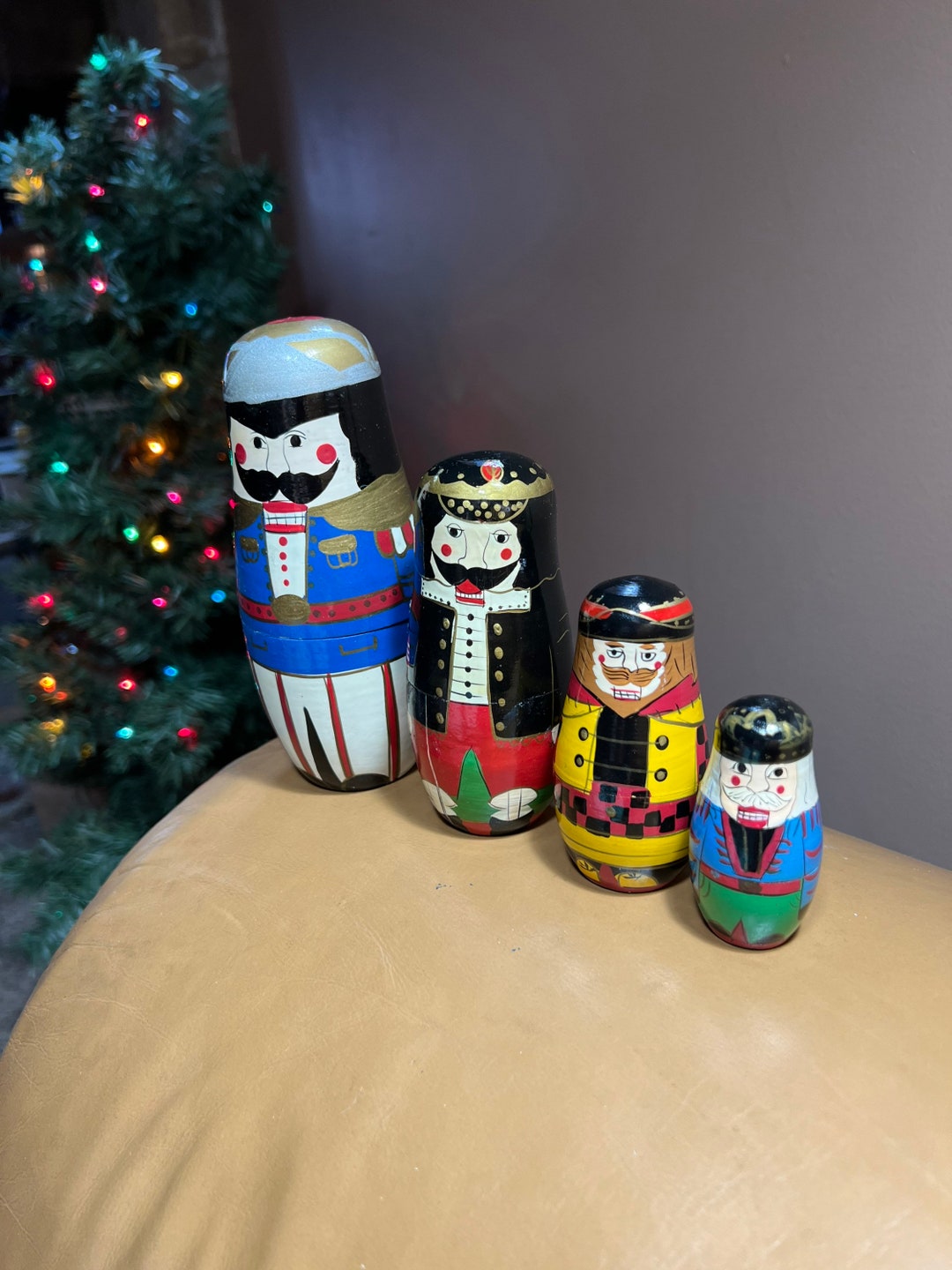 Stacking Nutcracker Dolls, Christmas Holiday Decoration Collectibles - Etsy