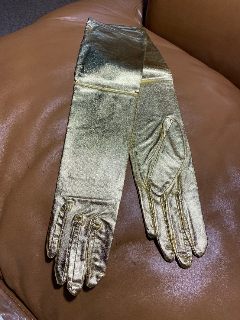 Womens Formal Fashion Gloves Gold Long Opera Gloves Retro | Etsy