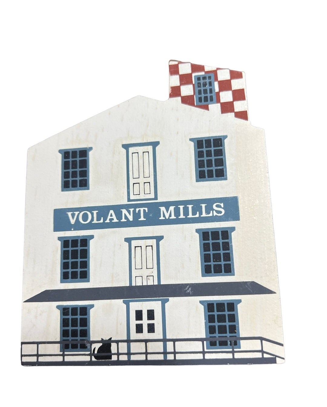 Volant Mills Cats Meow Wood House, Faline Collectible, Fall Decoration ...