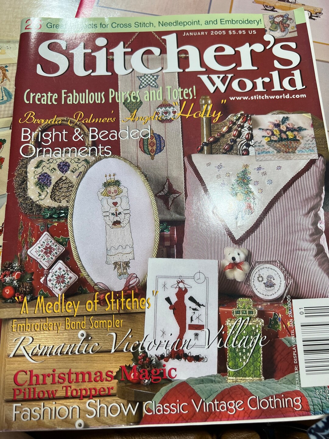Cross Stitch Pattern Books, Sewing Project Pattern Guides, Illustrated ...