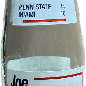 Penn State Coke Bottle 1986 NCAA National Champions Joe - Etsy