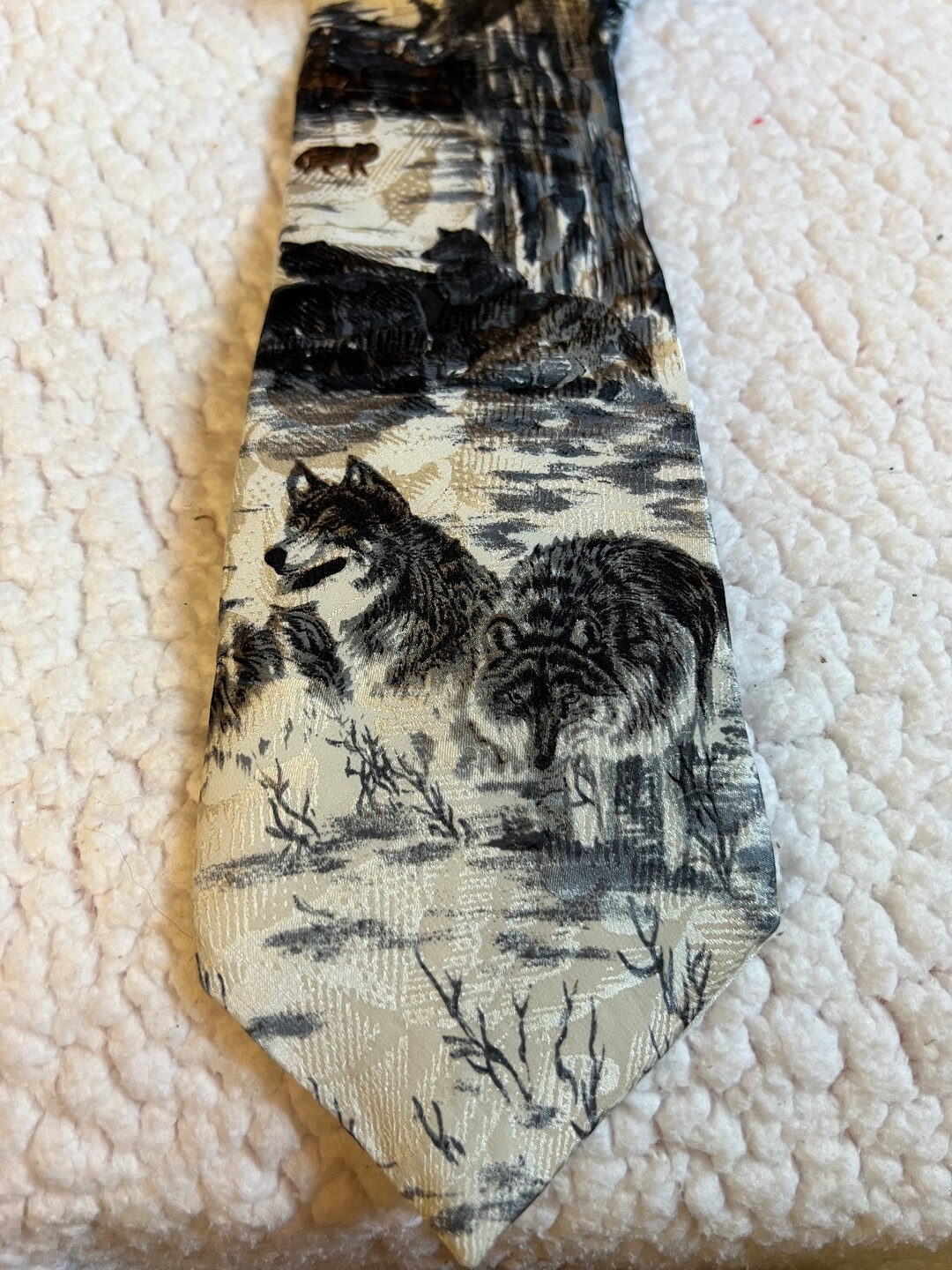 Wolves Silk Necktie, Endangered Species, Gift for Him - Etsy