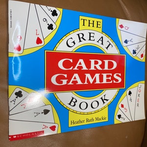 The Great Card Games Book by Heather Ruth Mackie, Family Fun Game - Etsy