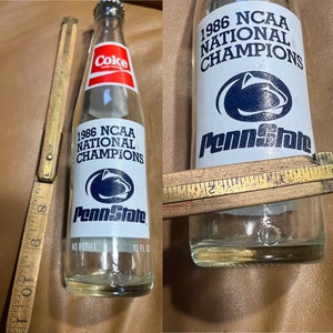 Penn State Coke Bottle, 1986 NCAA National Champions, Joe Paterno Man ...