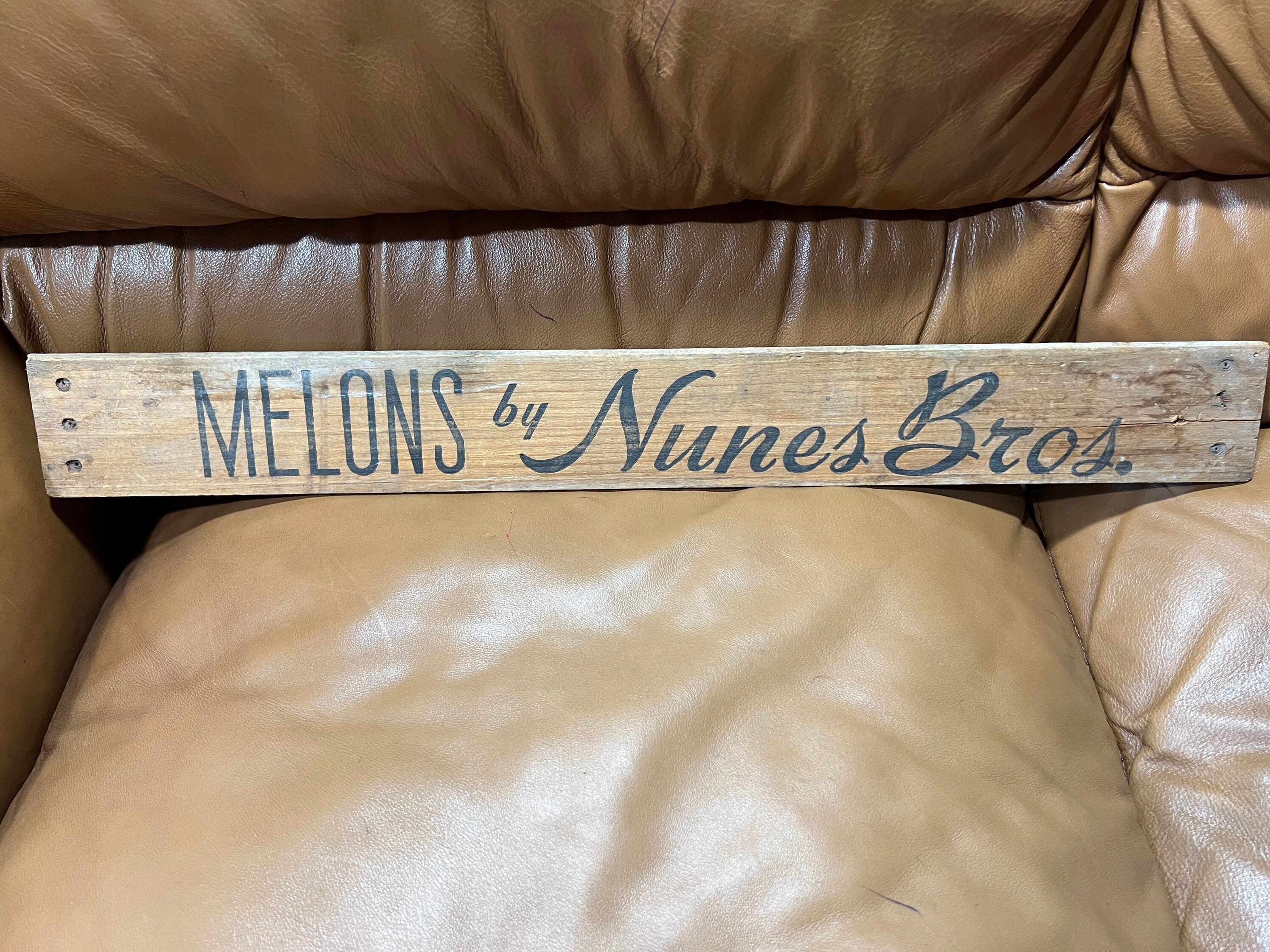 Rustic Wood Sign, Vintage Farmhouse Wall Decor, Melons Sign
