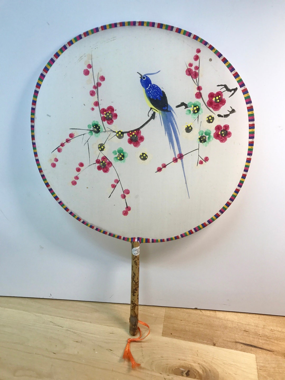 Hand Fan, Vintage Painted Bluebird Decorative Fan - Etsy