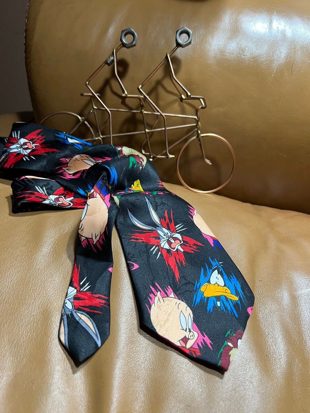 Looney Tunes Mania Necktie, Cartoon Characters Tie - Etsy