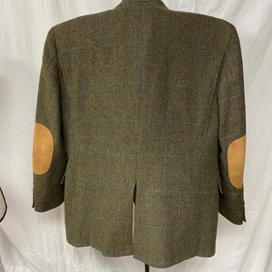 Mens Wool Jacket, Leather Elbow Patch and Collar, Retro Professor Coat ...