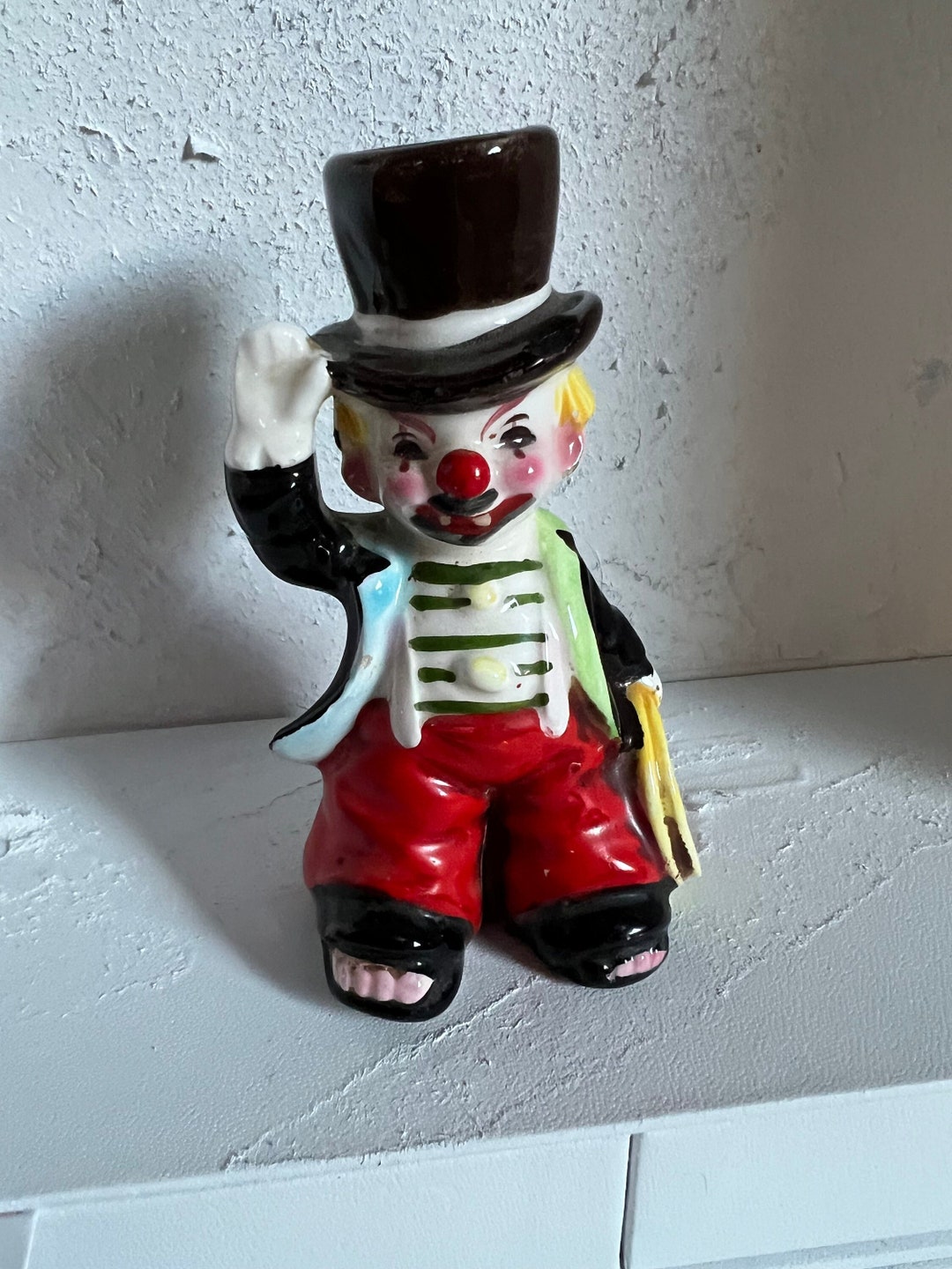 Clown Vase, Vintage Circus Bud Vase, Home Decor - Etsy