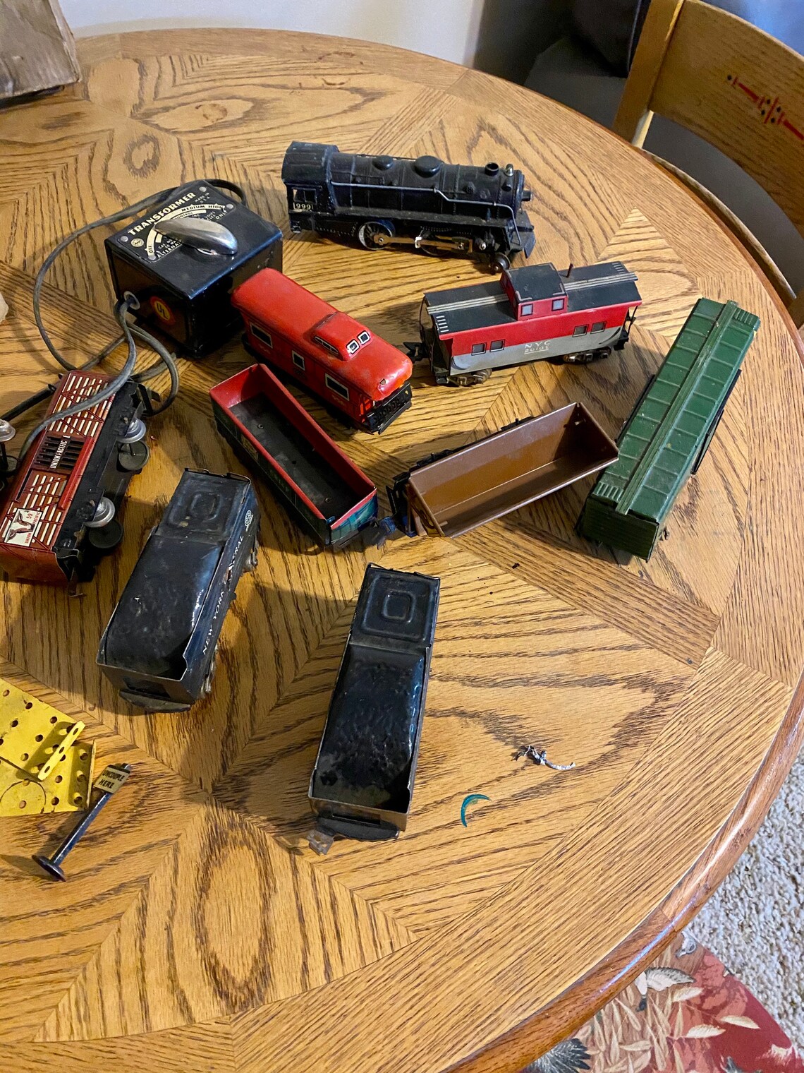 Railroad Train Set Vintage Model Railroad Train Cars - Etsy